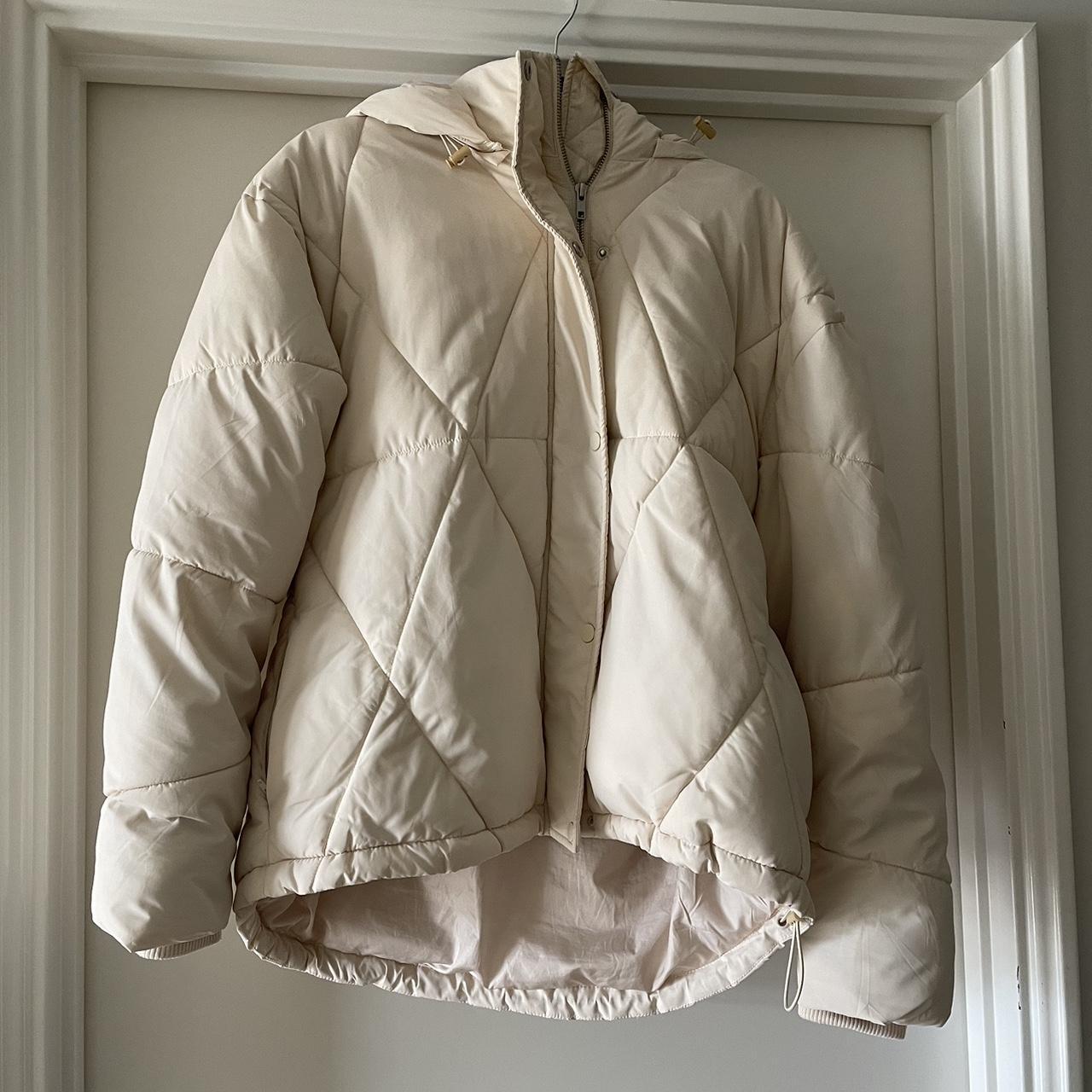 Seed heritage light beige puffer jacket. Size 12.... - Depop