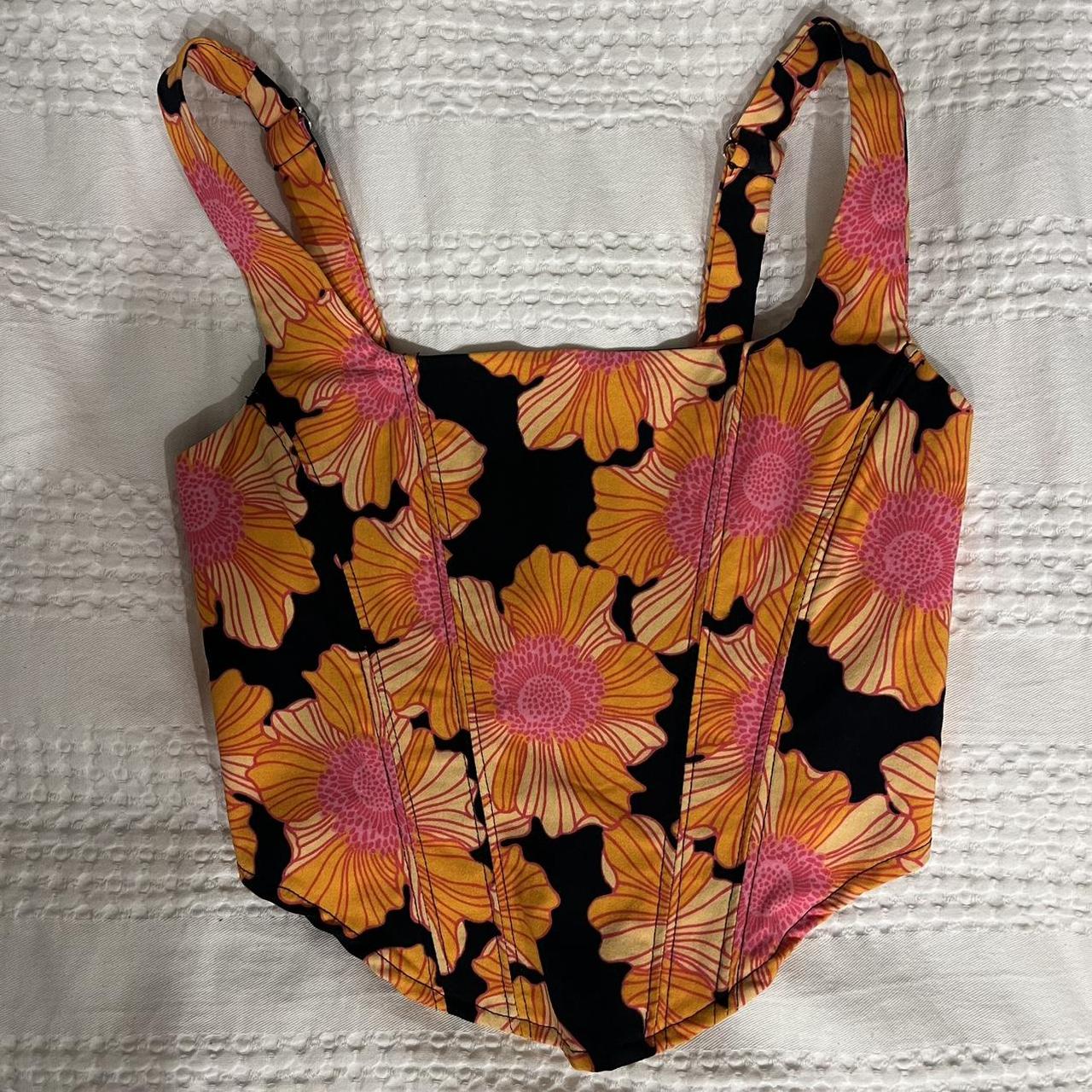 Supre orange and pink corset top 🧡🩷 This top is in... - Depop