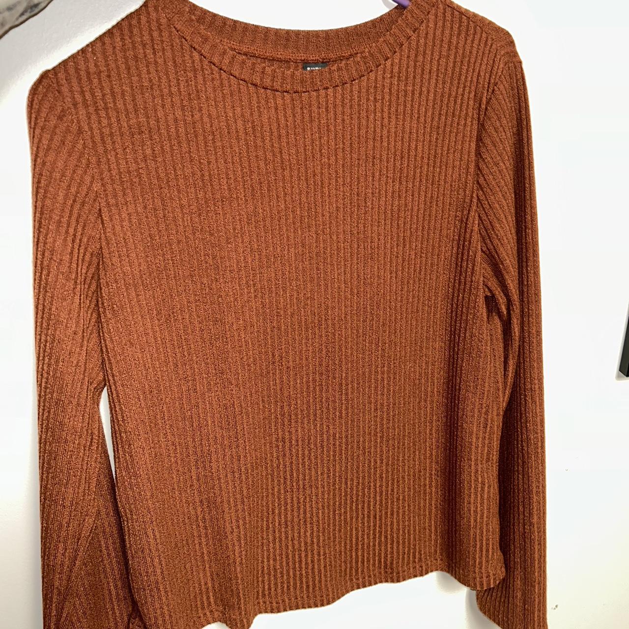 Ribbed long sleeve shirt Size medium Make me an... - Depop