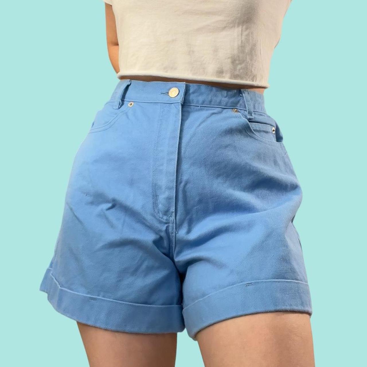 Women's Blue Shorts | Depop