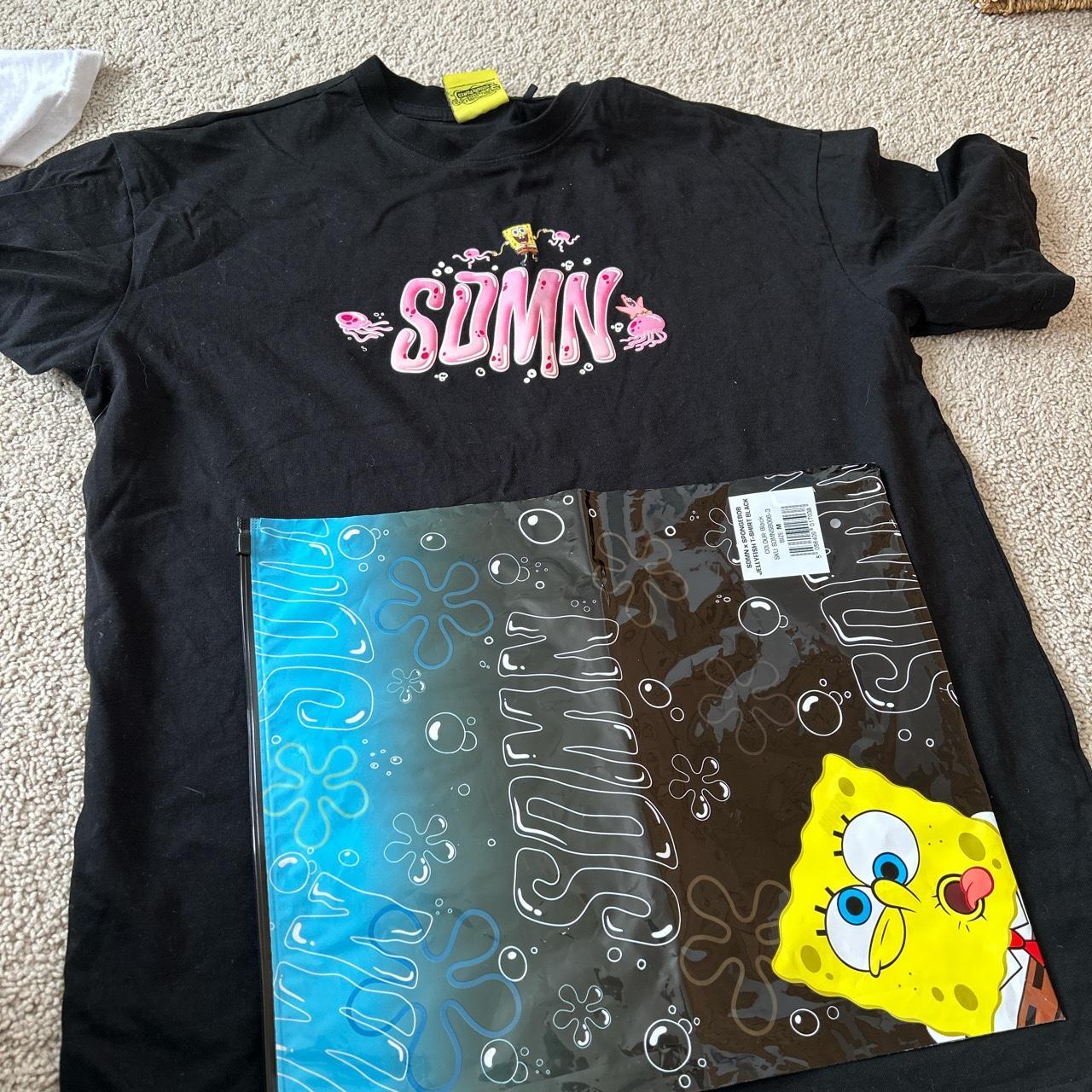 SDMN SPONGEBOB COLLAB T-SHIRT SIDEMENCLOTHING :)... - Depop