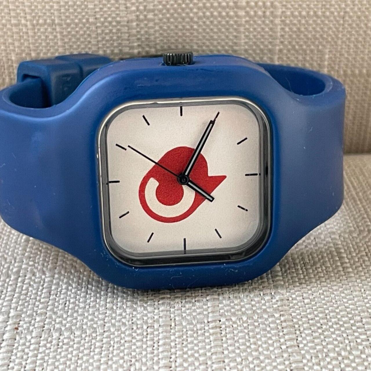 Modify Watch Blue Rubber Sport Band Quartz Analog... - Depop