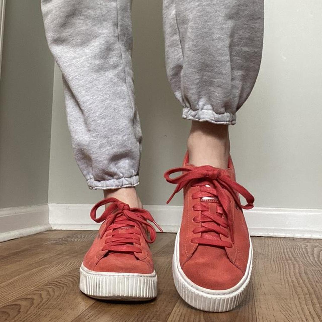 FREE SHIPPING gorgeous red platform puma... - Depop