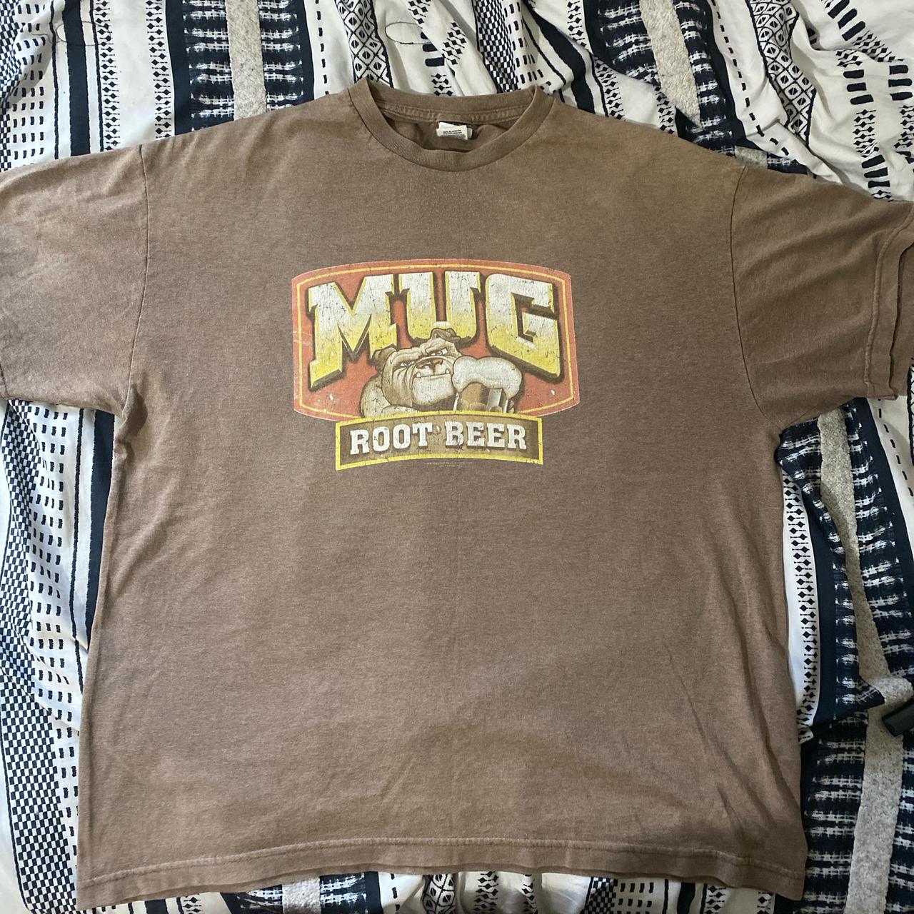 Vintage brown Mug Root beer T-shirt - XL - Depop