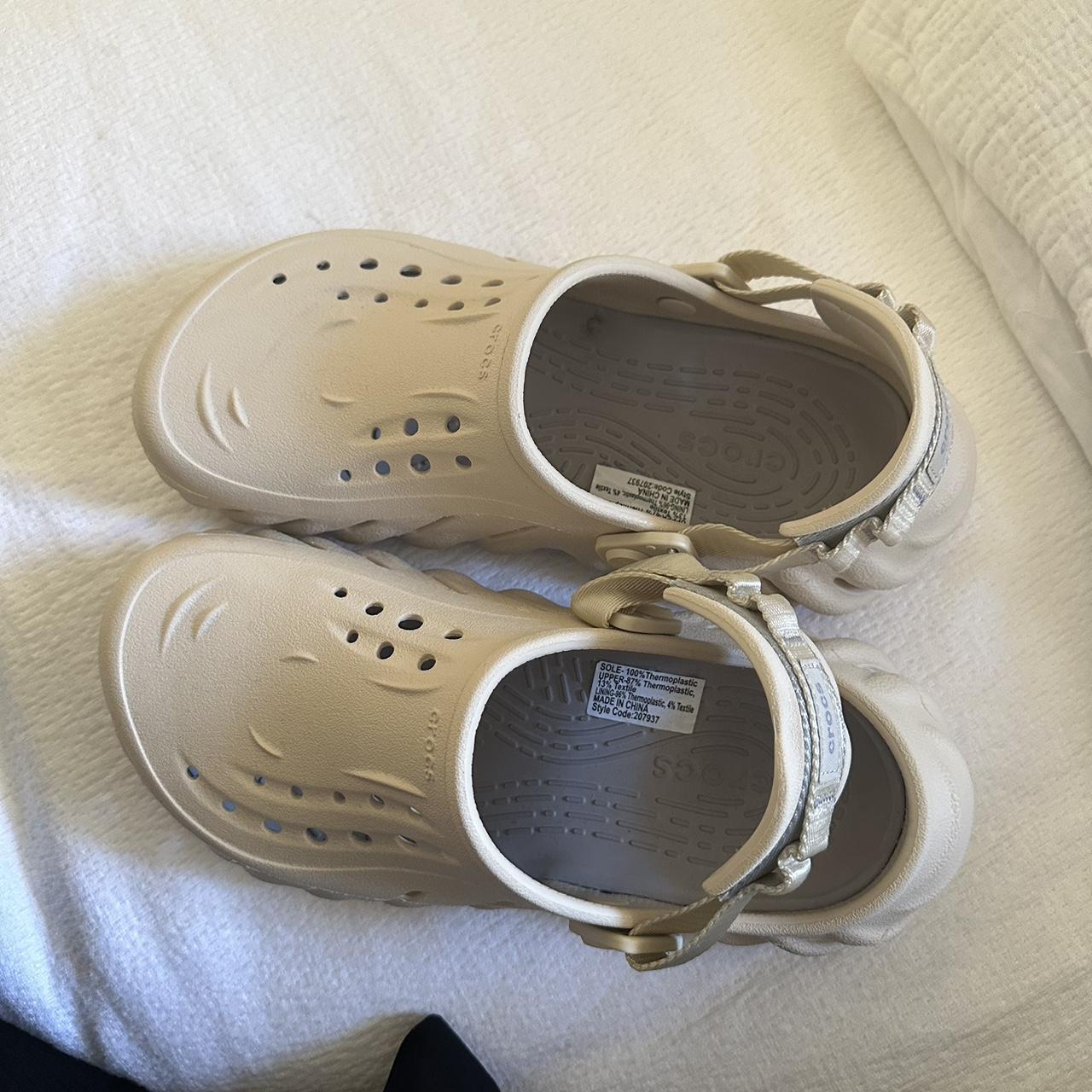 Crocs Echo Clog in Stucco Size (US) W7, M5 Used a... - Depop