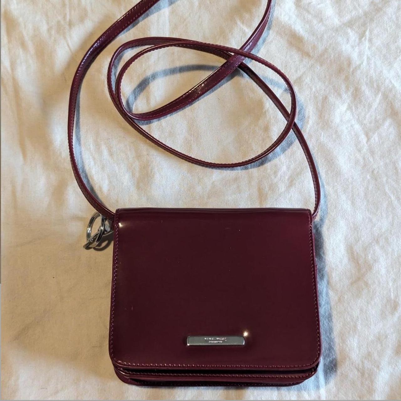 Nine West small shoulder bag. Maroon/Burgundy/ Red.... - Depop