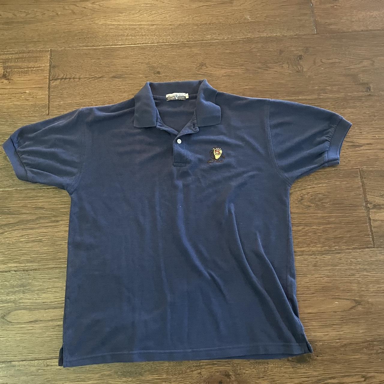 Vintage Warner Bro’s Taz polo Size Large 1990’s... - Depop