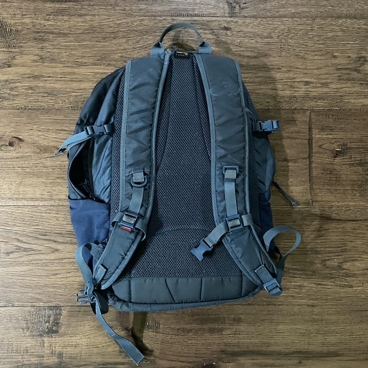 supreme backpack hiking backpack authentic, teal... - Depop