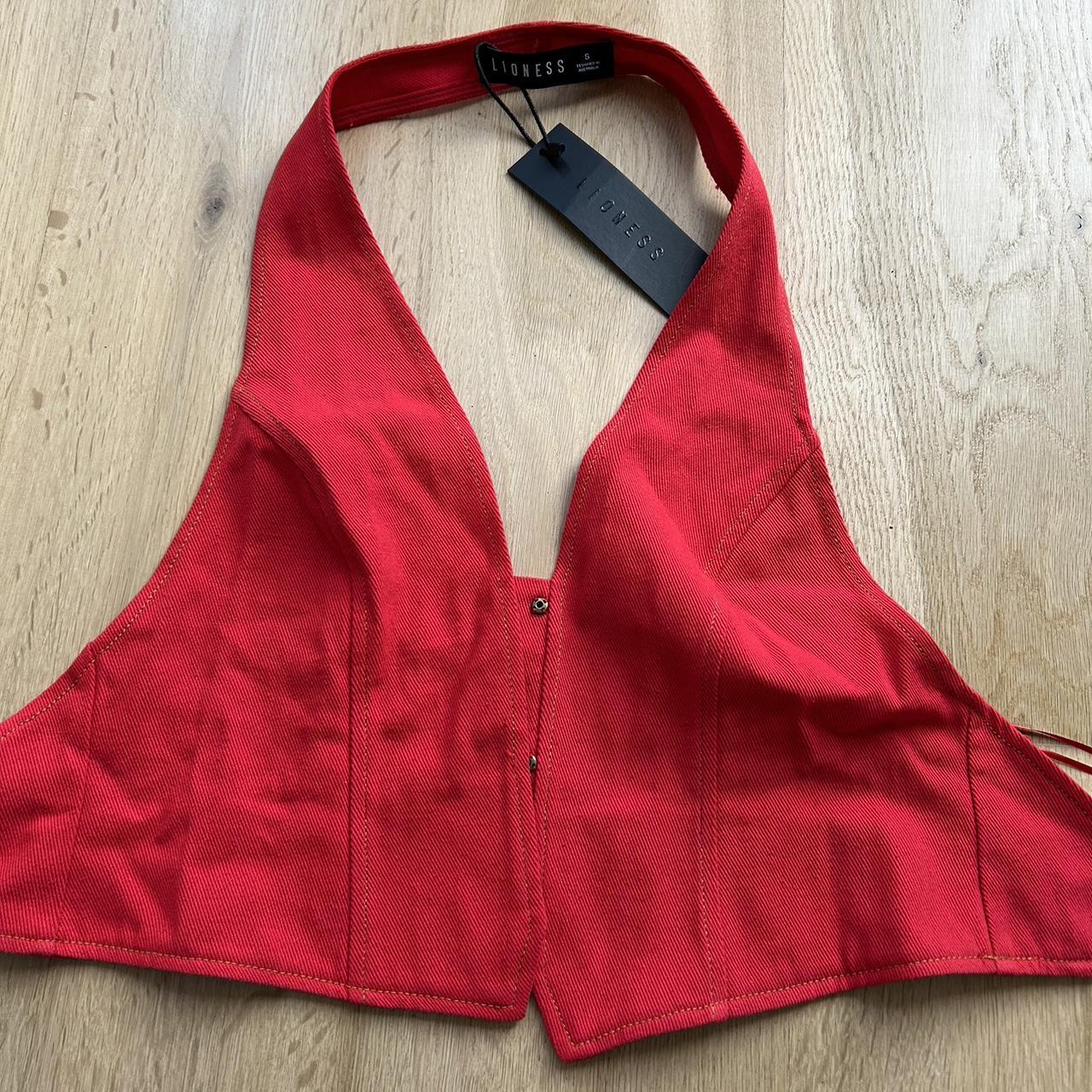 Lioness red top Never been worn with tags Size... - Depop