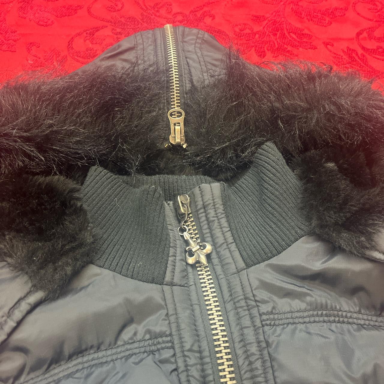 The perfect goth puffer vest 🦇 Brand is BB Dakota.... - Depop