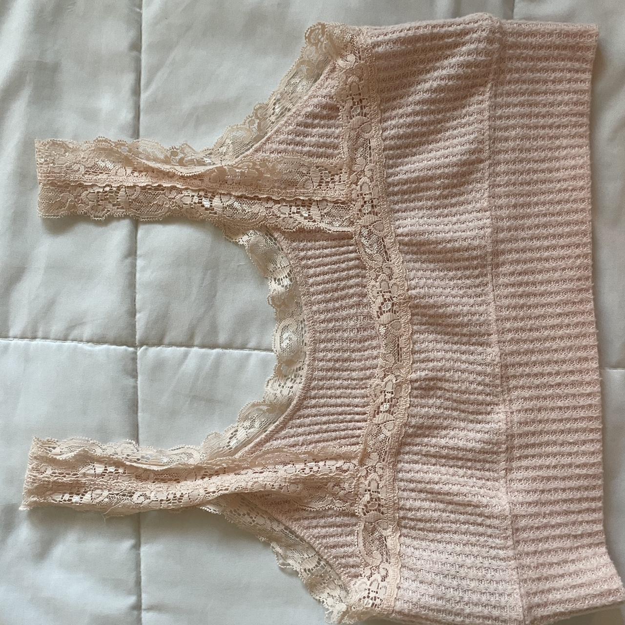 Pink Lacey Cami A lot more pink irl So soft like omg - Depop