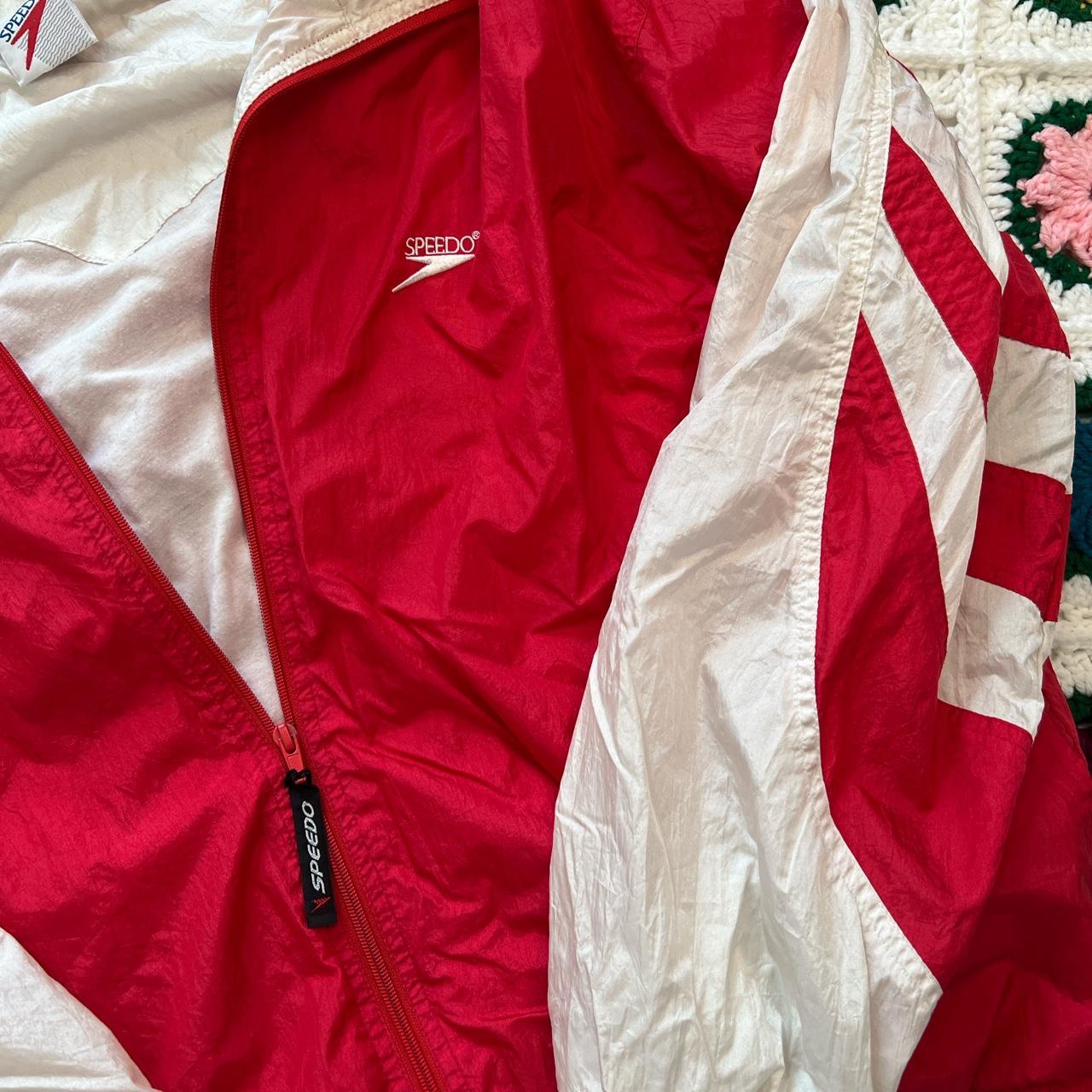 Vintage Men’s Speedo Windbreaker Colors are red and... - Depop