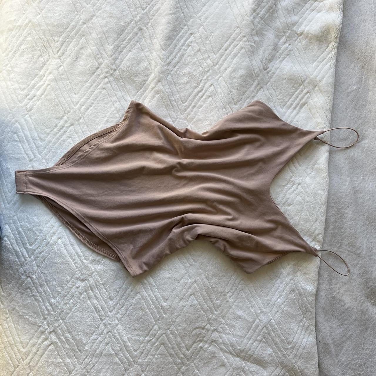 Tan body suit skims inspired. Super soft with thin... - Depop