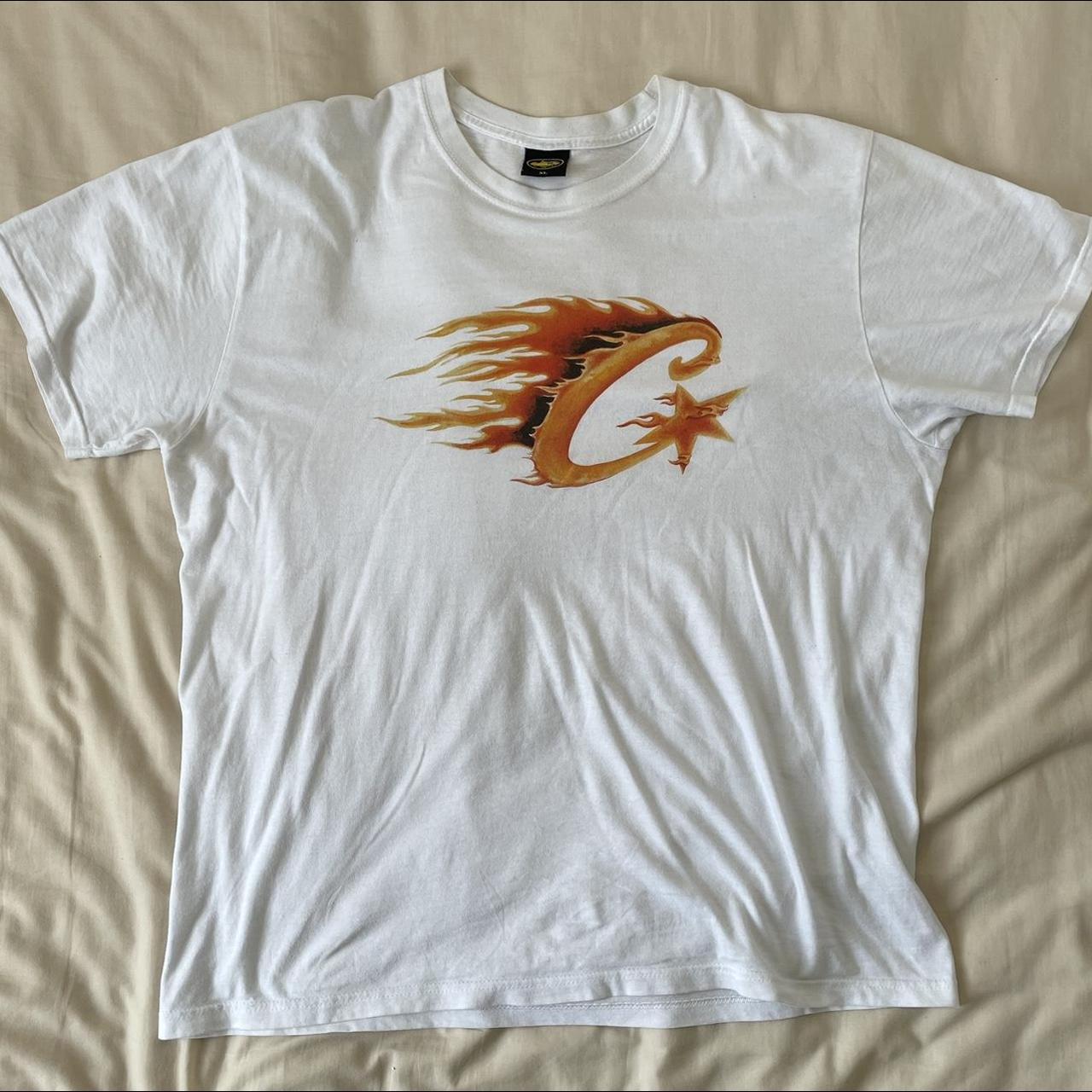 Corteiz Flame c starz T-shirt worn a fair amount... - Depop