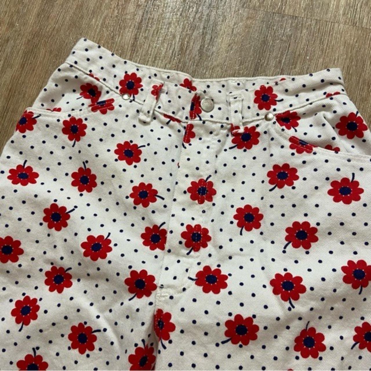Wrangler Flower Print Jeans Vintage Size 13/14... - Depop