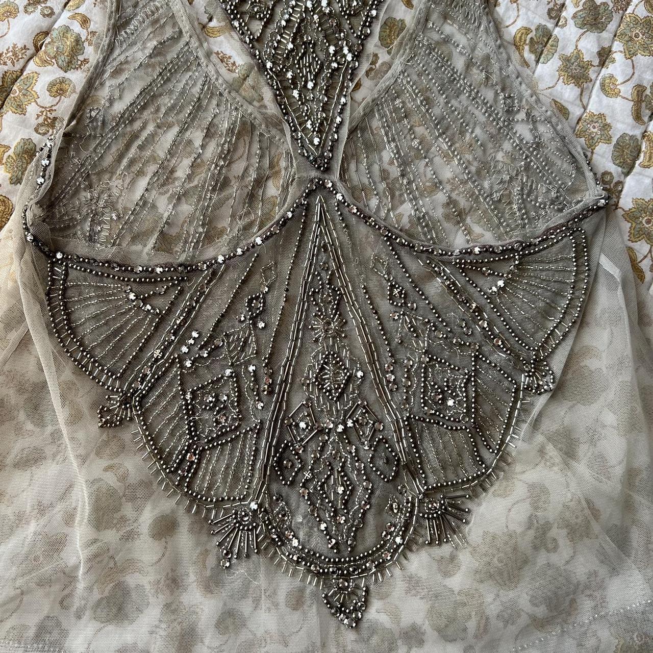 💎ECOTÉ BEADED SHEER TOP💎 Absolutely stunning beading... - Depop