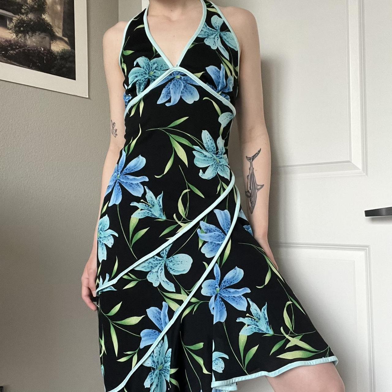 Vintage 2000s Ruby Rox Halter Dress Stunning... - Depop