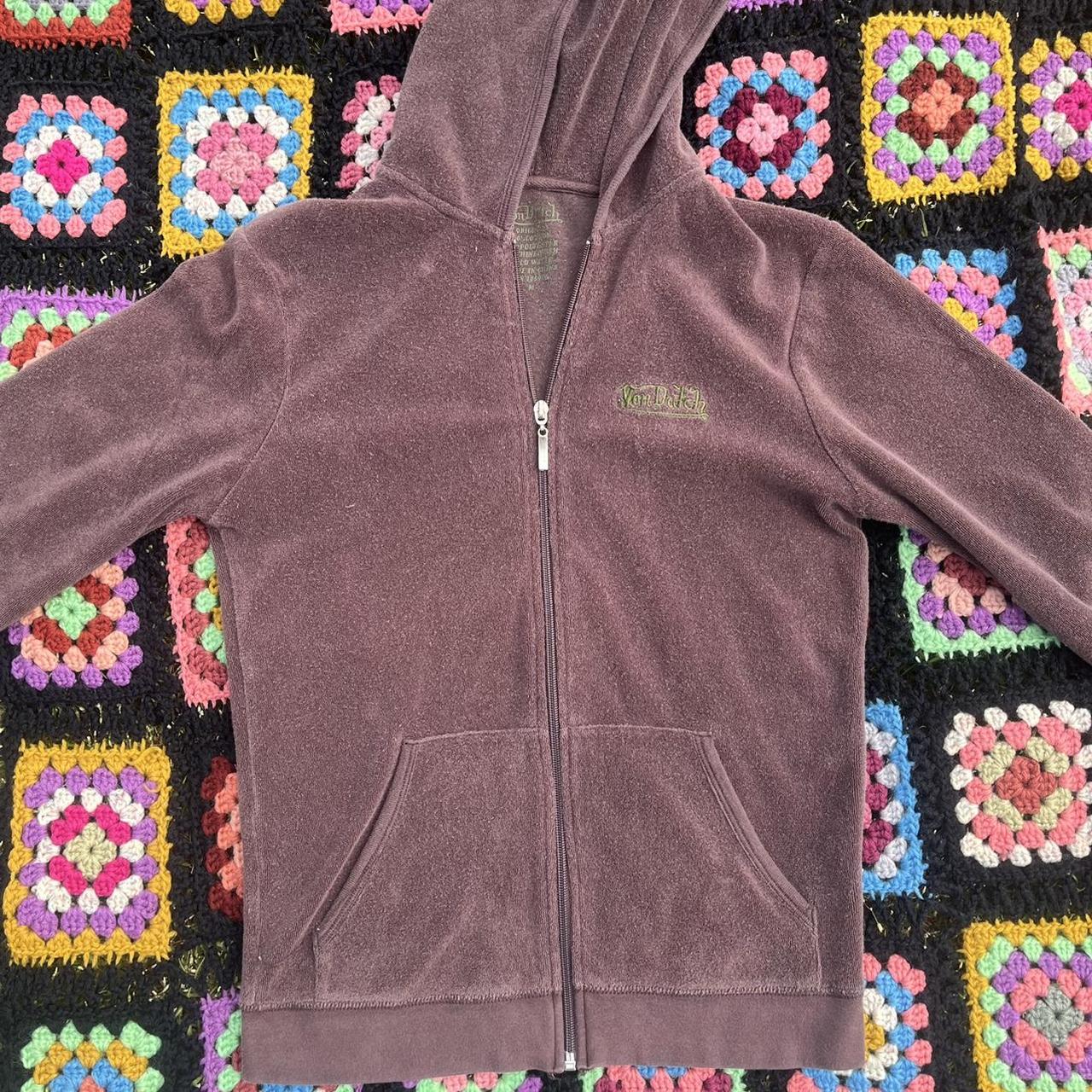 VON DUTCH JACKET ☆。*。☆。 Dark brown Von Dutch... - Depop