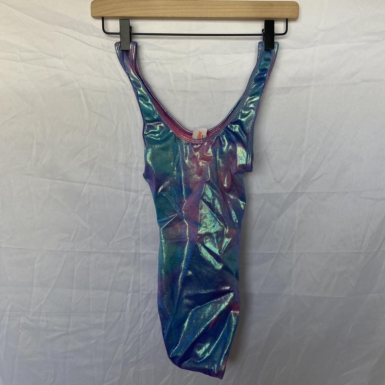 Women's Pink and Blue Bodysuit | Depop