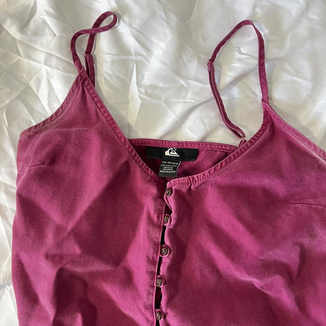 Faded dark pink quicksilver dress - Depop
