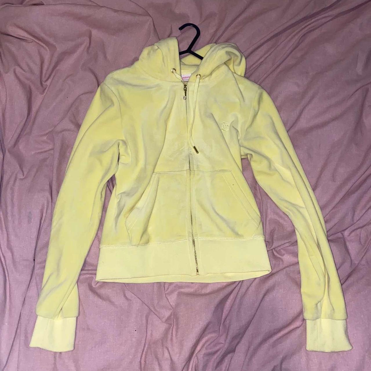 Y2k Juicy Couture velour zip up velvet hoodie Brand... - Depop