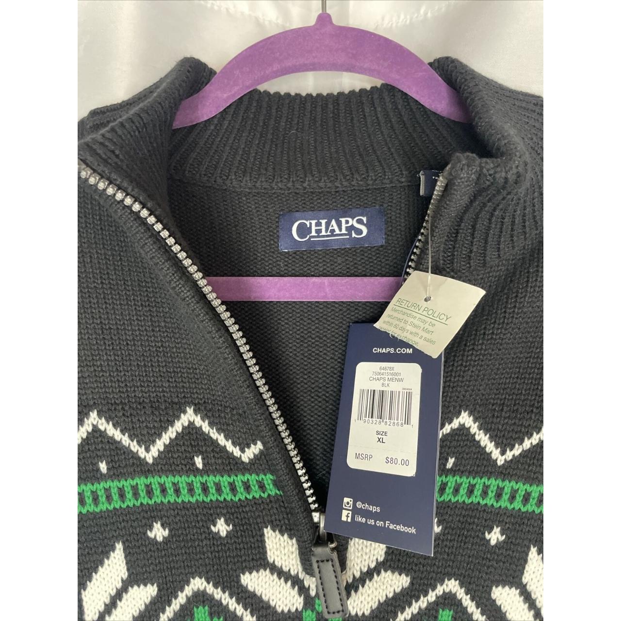 Brand new with tags Chaps winter themed pullover... - Depop