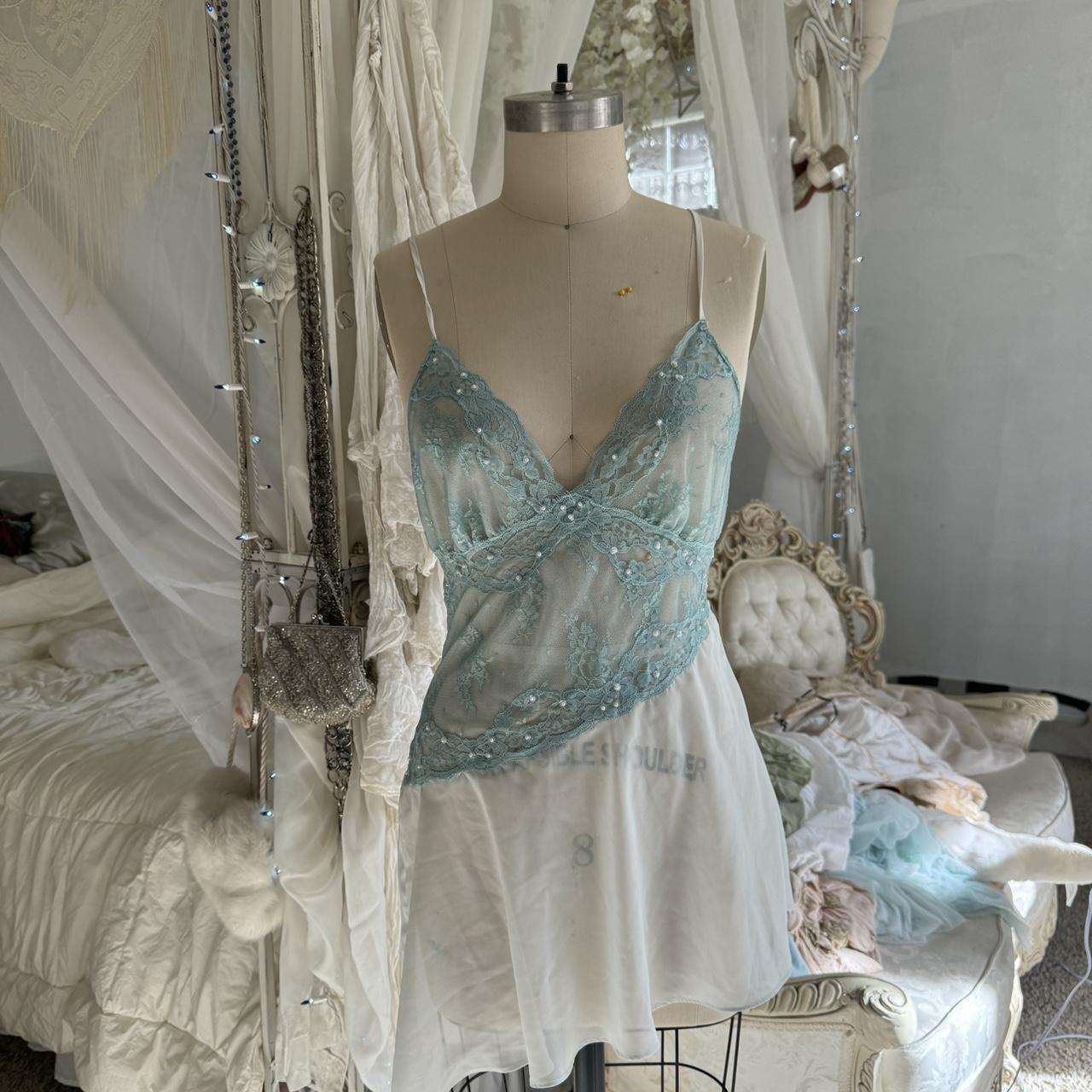 Fredericks of Hollywood Turquoise Lingerie... - Depop
