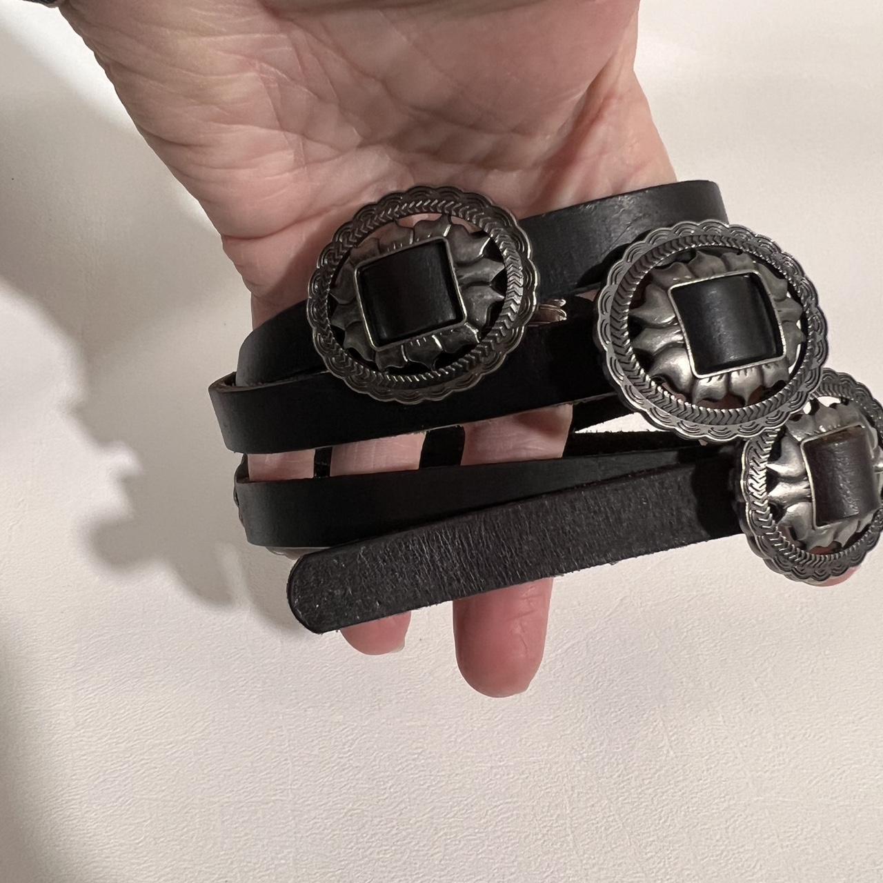 Vintage concho Black Urban Outfitters leather... | Depop