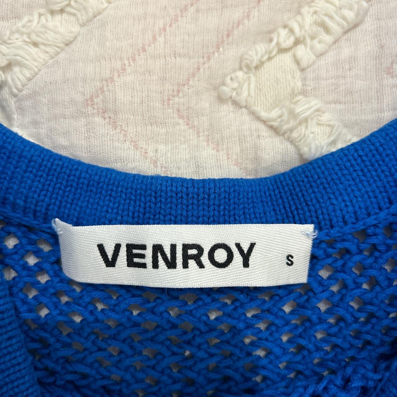 Venroy Crochet Knit Crop Size S Pre loved, in good... - Depop