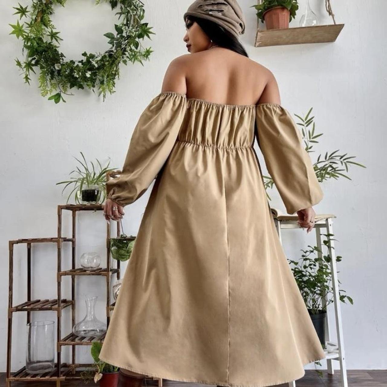 Women's Tan Dress | Depop