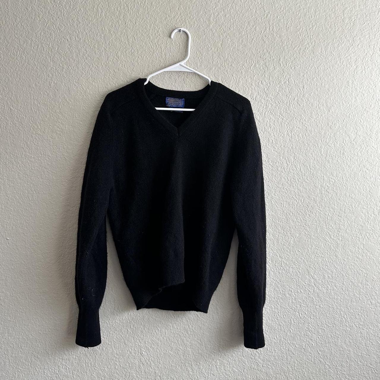 Pendleton Black Wool Sweater Size: XL So cute for... - Depop