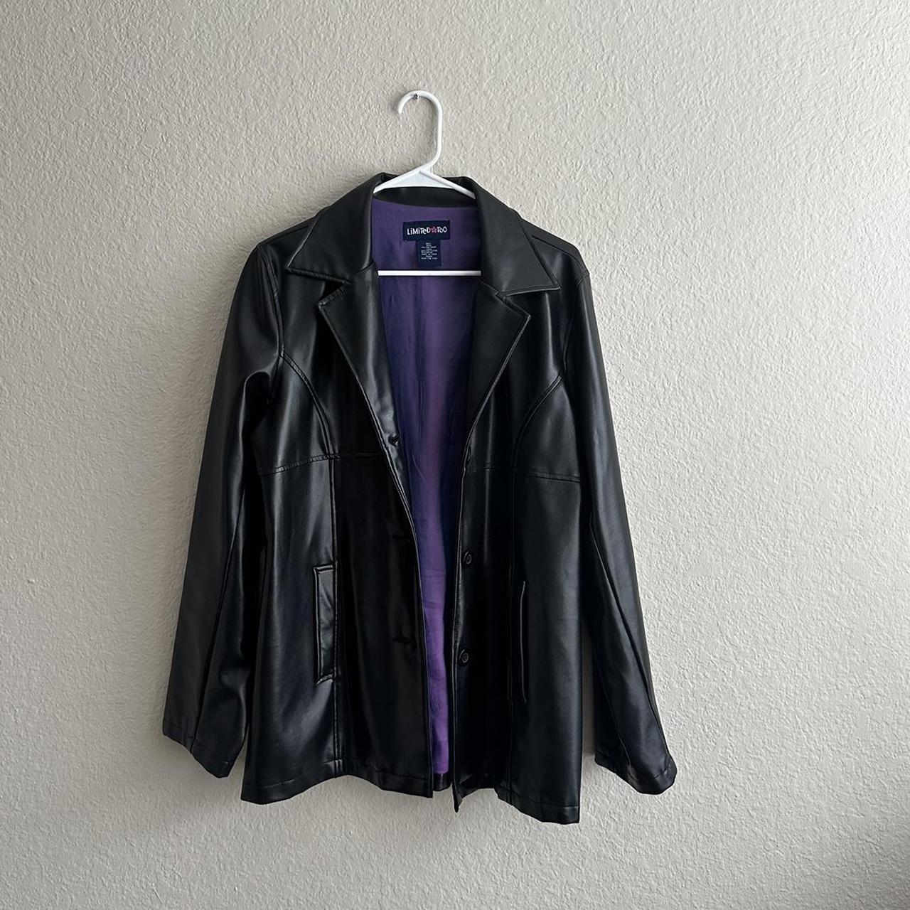 Y2K Limited Too Faux Leather Coat Size: XXXL - Would... - Depop