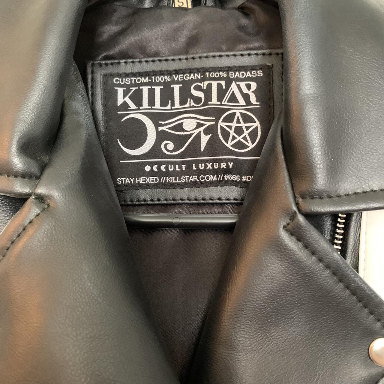 Killstar Beetlejuice Leather Jacket Size Small Only... - Depop