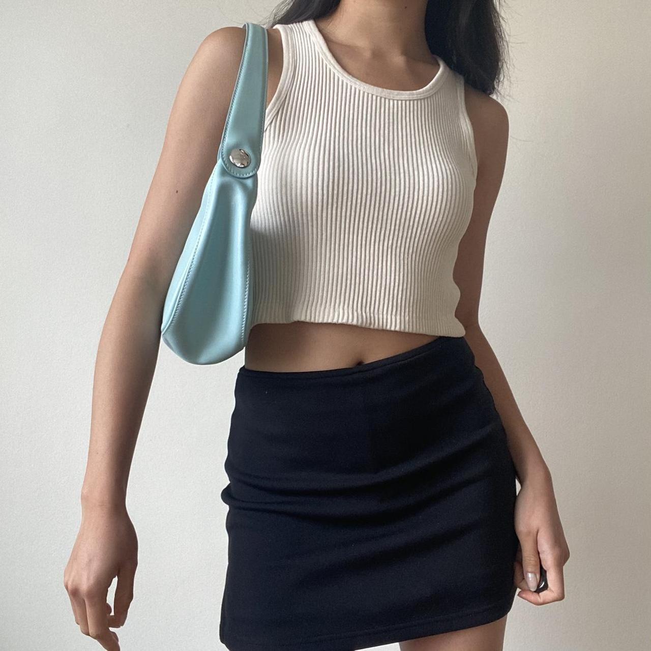 VINTAGE LONGCHAMP BABY BLUE BAGUETTE BAG// cutest... - Depop