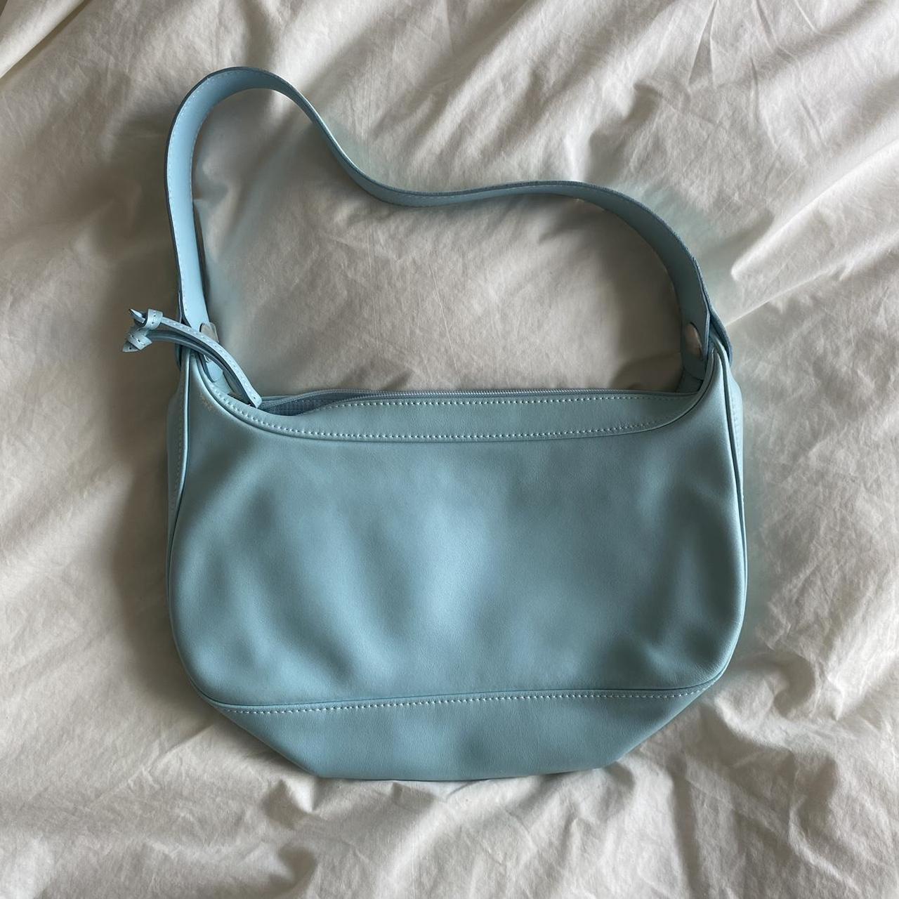 VINTAGE LONGCHAMP BABY BLUE BAGUETTE BAG// cutest... - Depop