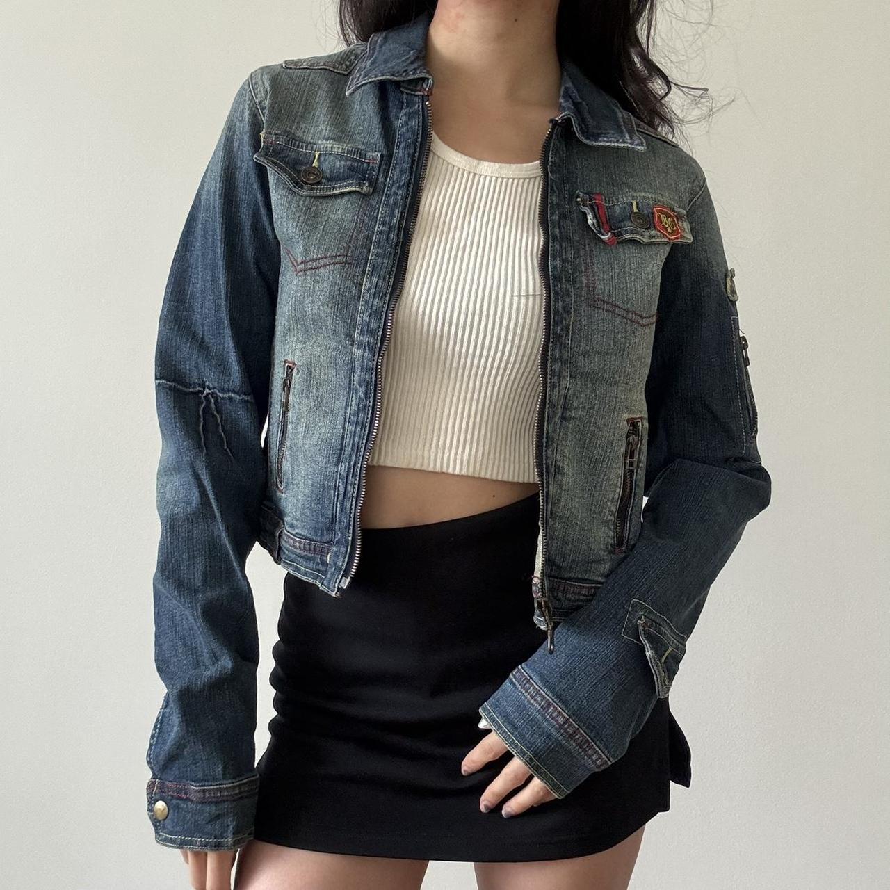 “Brooklyn Girl” vintage denim jacket // zip up with... - Depop