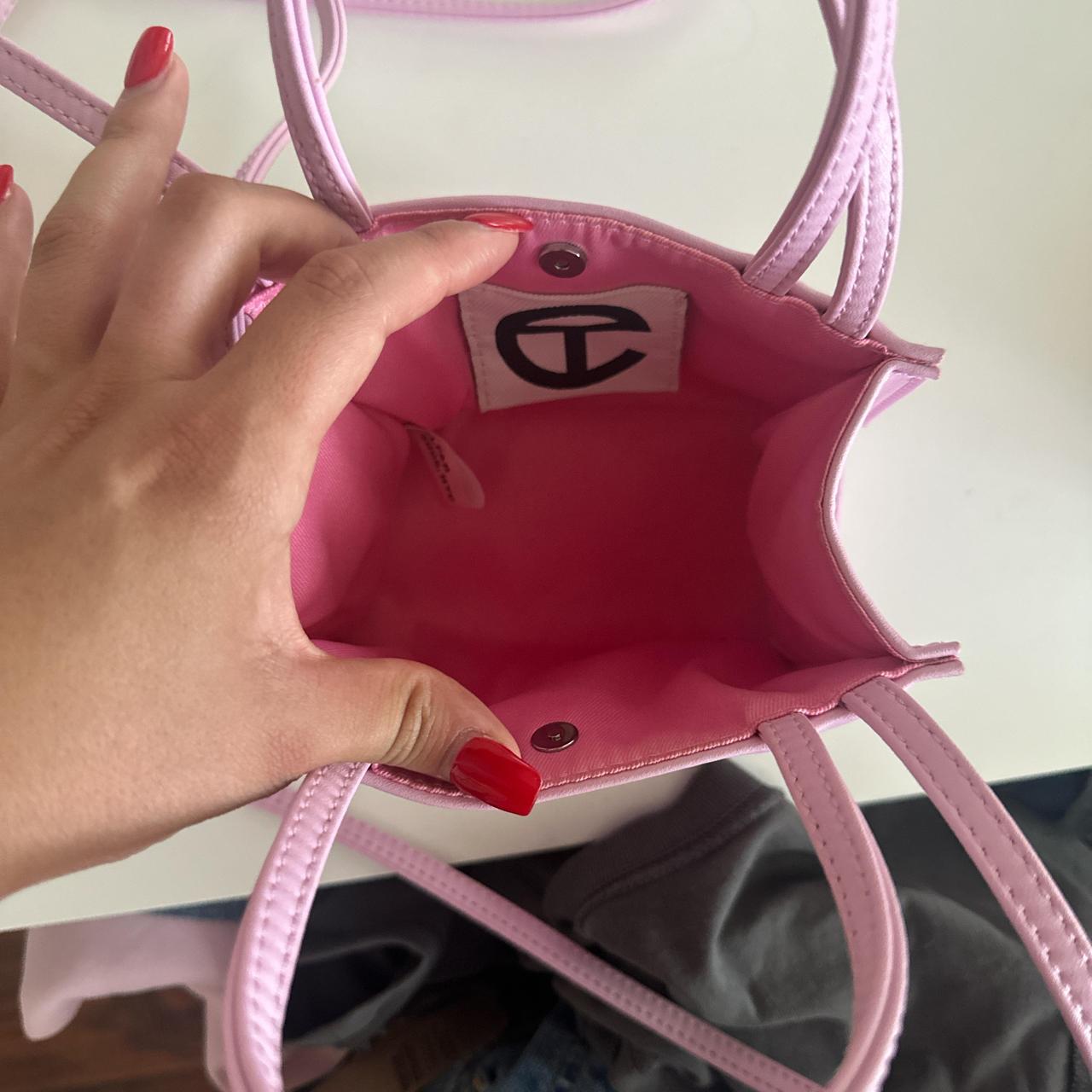 pink Telfar mini bag perfect condition worn once - Depop
