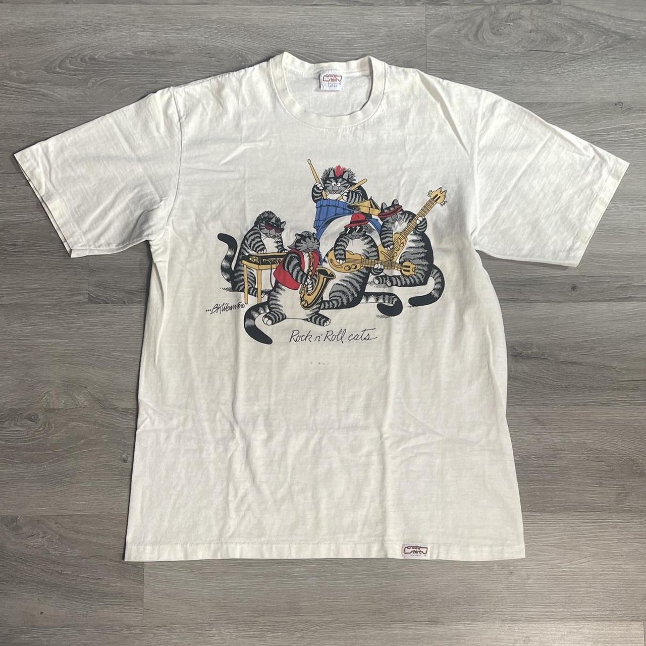 Vintage Crazy Shirts Unisex Shirt Large B Kliban 80s... - Depop