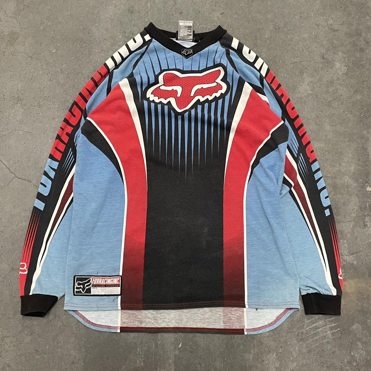 Vintage Y2K Fox Racing Jersey Medium Motorcross... - Depop