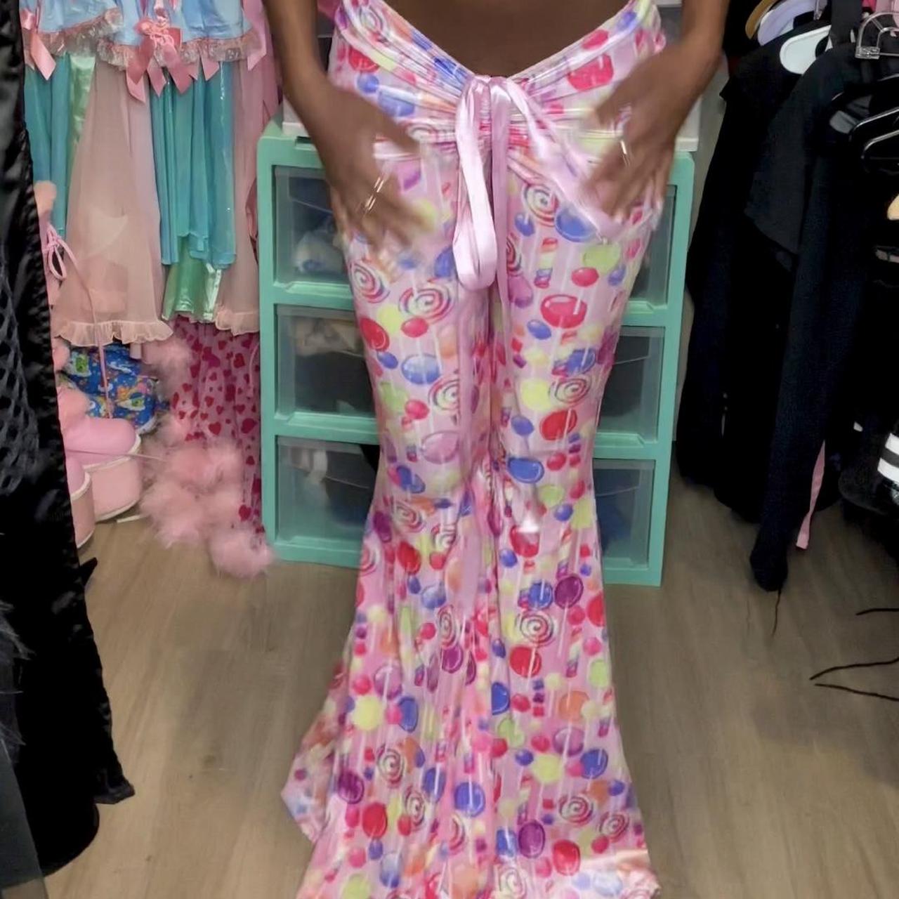 DOLLSKILL CANDYLAND 🍭💖 SWEET PIECES BELLBOTTOM... - Depop