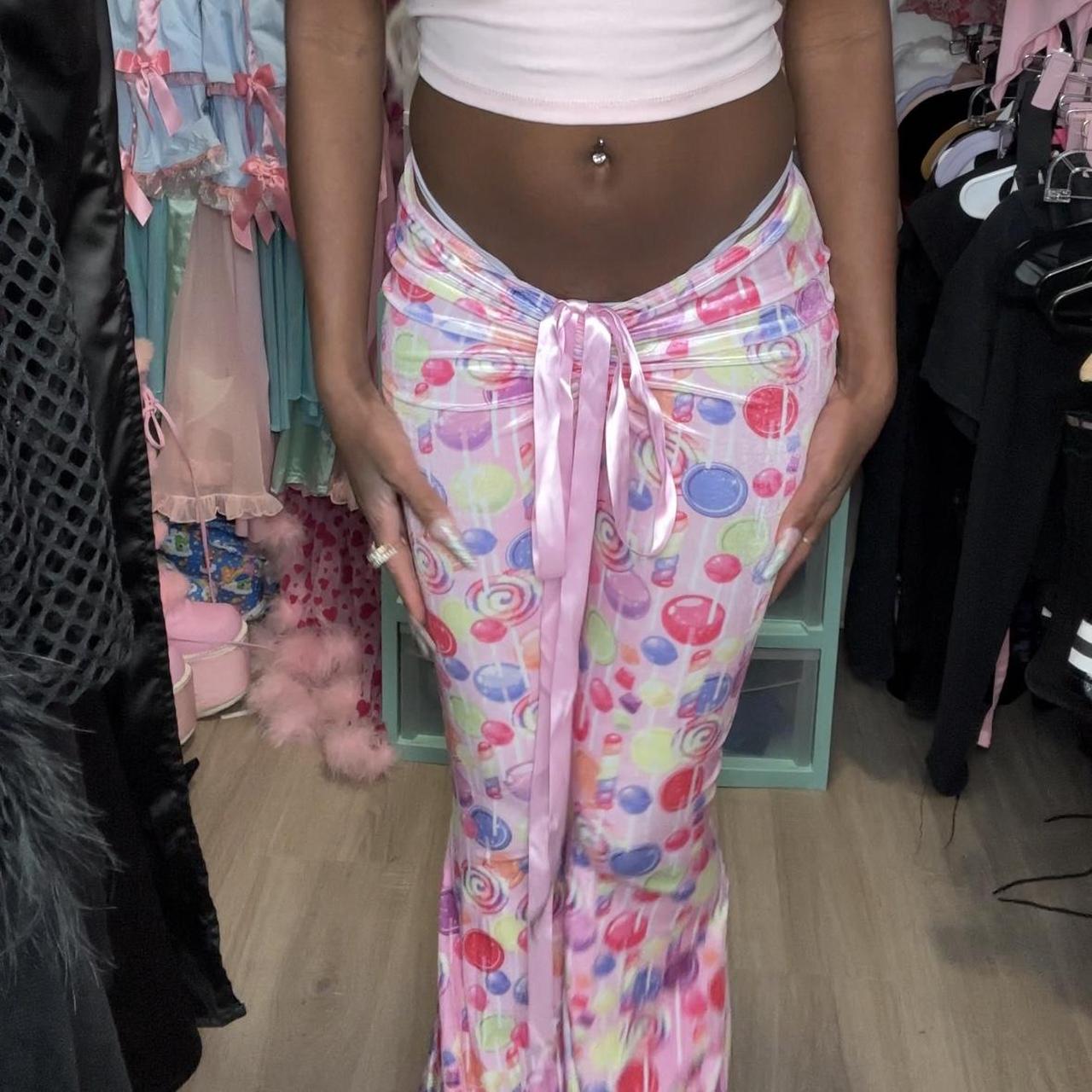 DOLLSKILL CANDYLAND 🍭💖 SWEET PIECES BELLBOTTOM... - Depop