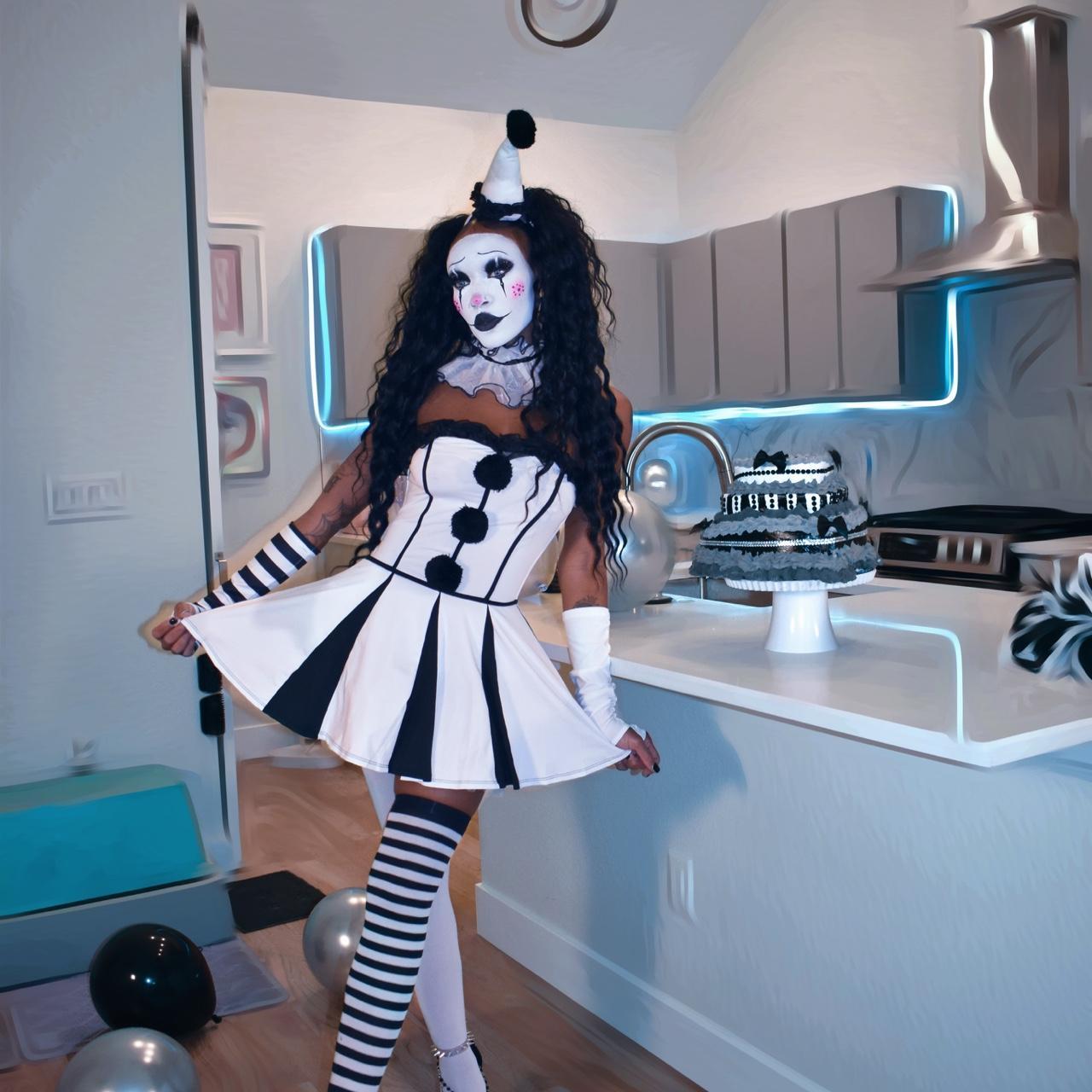 Dollskill clown costume Includes: *dress *neckties... | Depop