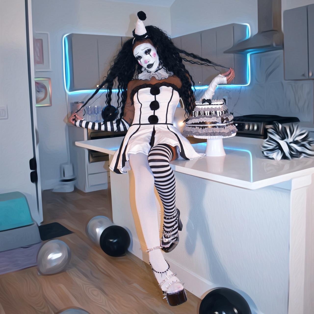 Dollskill clown costume Includes: *dress *neckties... | Depop