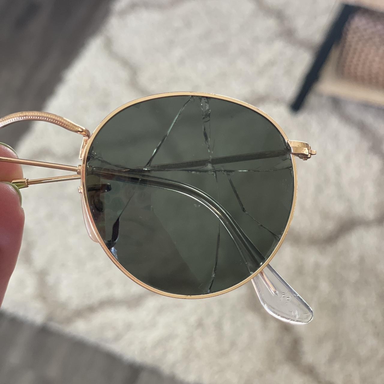 authentic black & gold ray bans sunglasses they had... - Depop