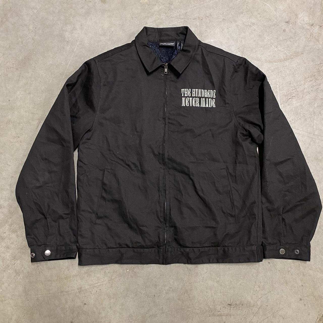 The Hundreds Men's Black and Red Jacket | Depop