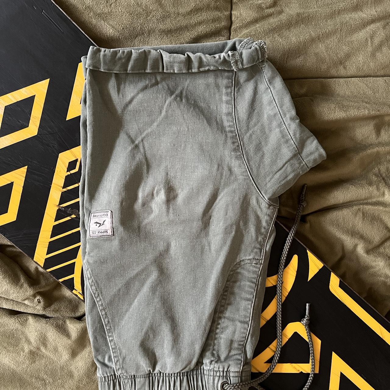 Rusty Men's Green and Khaki Shorts | Depop