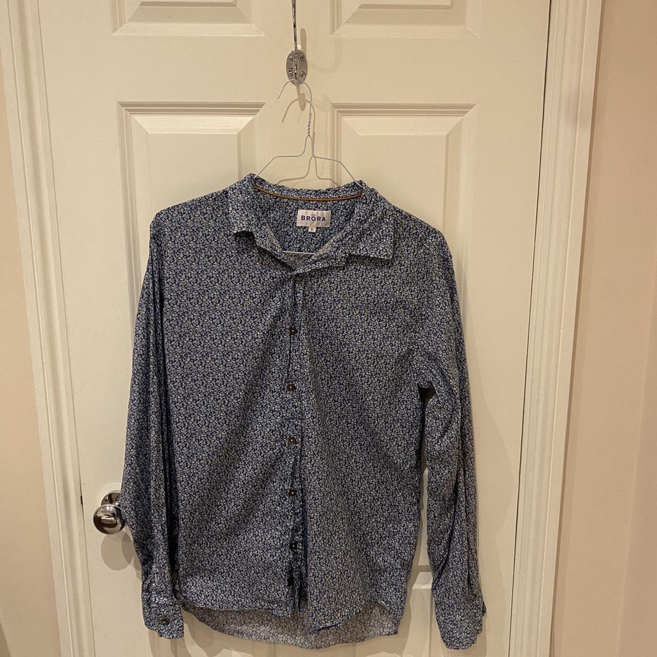 Brora shirt floral pattern #luxury #brora - Depop