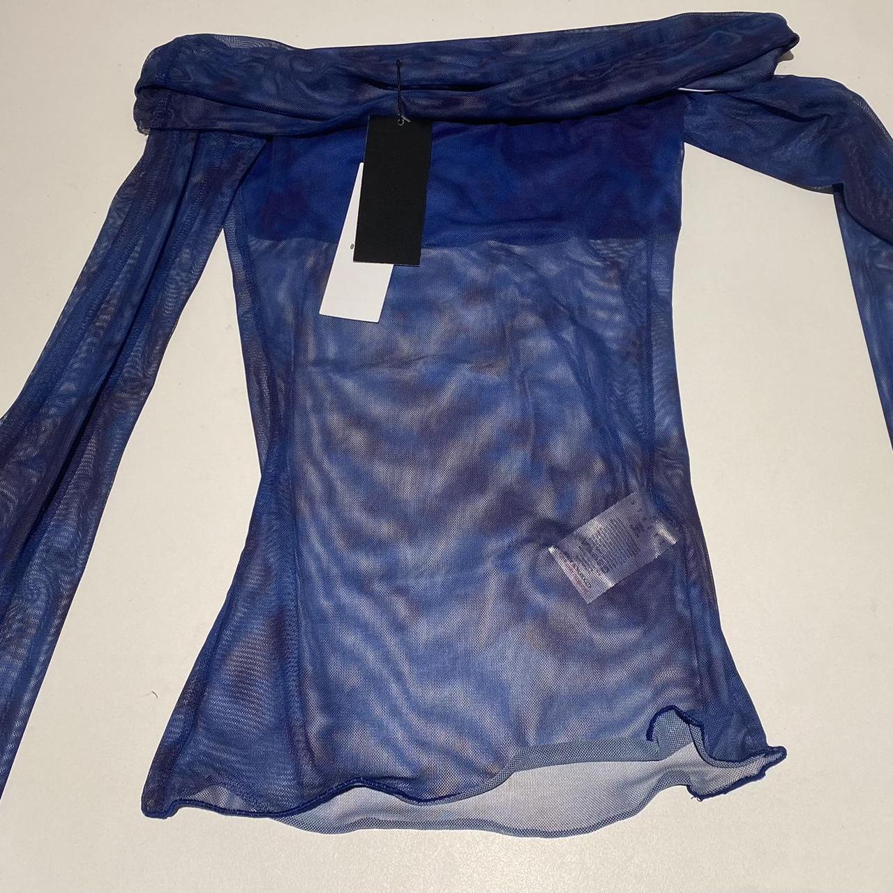 Daisy street sheer mesh off the shoulder top from... - Depop