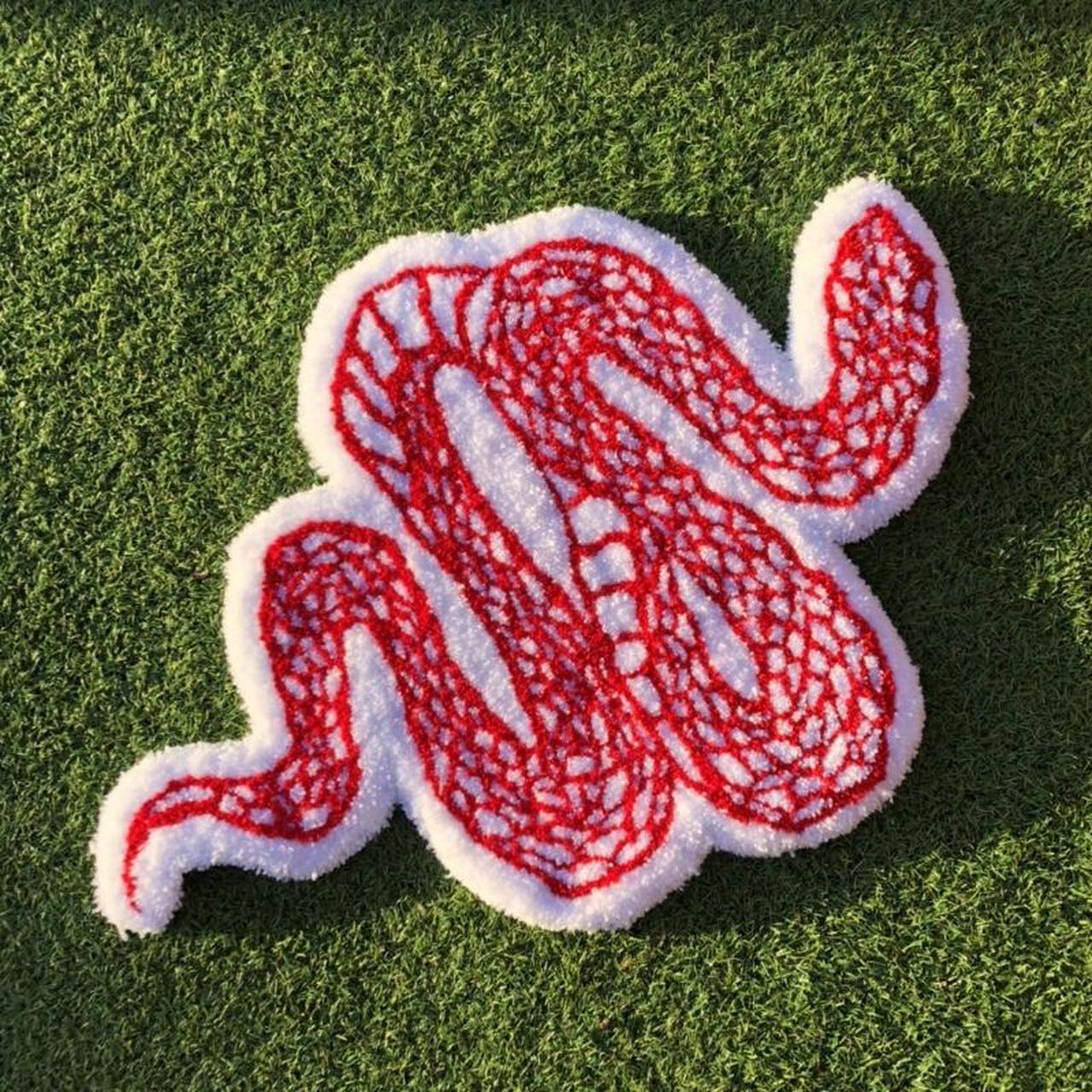 Snake rug - hand made by me - 52 x 75cm #rug... - Depop