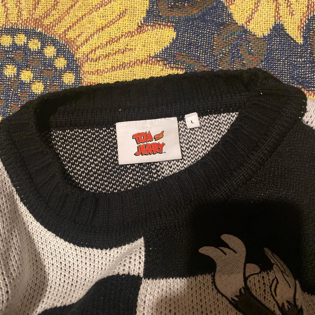 Tom and Jerry checked jumper size L fits more m... - Depop